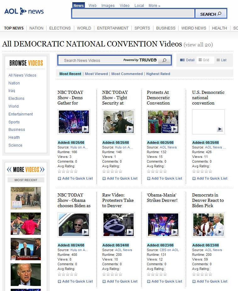AOL, Live.com, and Ask.com Best Search Engines for Democratic National ...