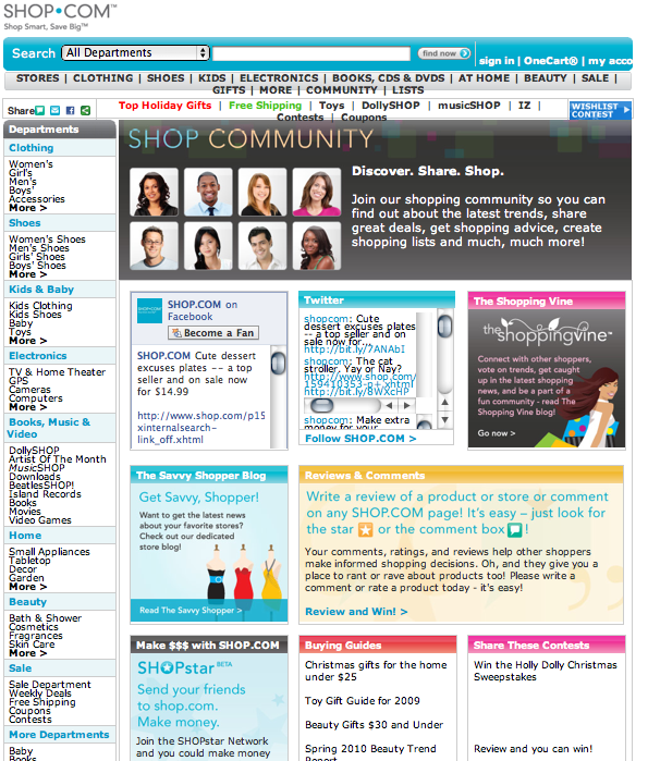 SHOP.com Launches Community Hub – Search Engine Watch